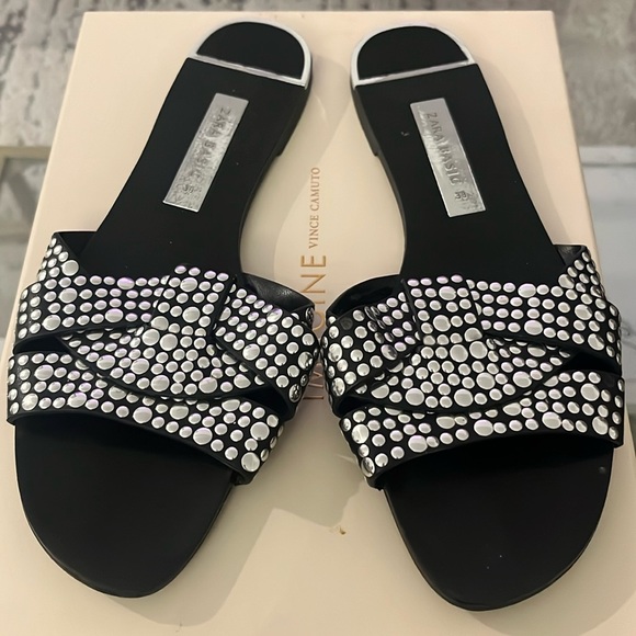 Zara | Shoes | Zara Studded Flat Sandals Eu38 | Poshmark